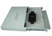 China 12 Cores Metal Slidable FTTH Fiber Optic Terminal Box Patch Panel Cold Roll Steel for sale