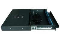 China 12 Cores Metal Slidable FTTH Fiber Optic Terminal Box Patch Panel Cold Roll Steel for sale