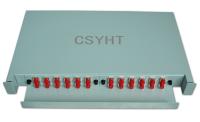 China 1u 24 Cores Fixed FTTH Fiber Optic Terminal Box 19 Inch Rack Mounted Patch Panel for sale