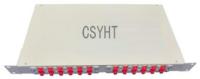 China Cold Roll Steel Fixed Type Fiber Optic Termination Panel 1U 24 Fibers ABS Plastic for sale