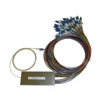 China SC Connector Fiber Optic Splitter PLC 1X8 Steel Tube Type 1 Year Warranty for sale