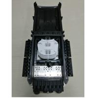 China Plastic 48F Fiber Optic Closure Distribution Box Black Color Horizantal Type for sale