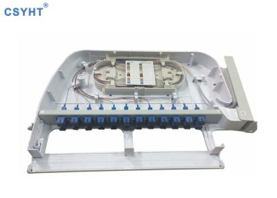 China 19'' Fiber Optic Patch Panel Rotary Rack Mounted 24 Port ODF SC FC LC ST Adapter for sale