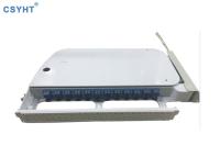 China 19'' Fiber Optic Patch Panel Rotary Rack Mounted 24 Port ODF SC FC LC ST Adapter for sale
