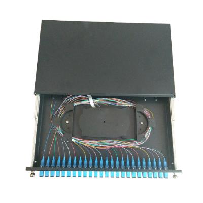 China 1U Draw 24 Fibres FTTH Optical Cable Terminal LC SC Adapter for sale