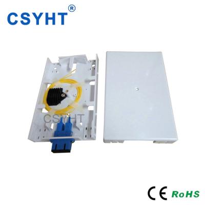 China Mini ABS Material WhiteFTTH Fiber Optic Terminal Box 12 Core Indoor Wall Mounted for sale