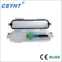 China Project Plastic Type Mini Fiber Optic Splicing Box IP64 For Protect Drop Cable for sale