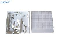 China SC FTTH Fiber Optic Terminal Box  Fiber Optic Outlet Wall Socket 2 Cores White Color for sale