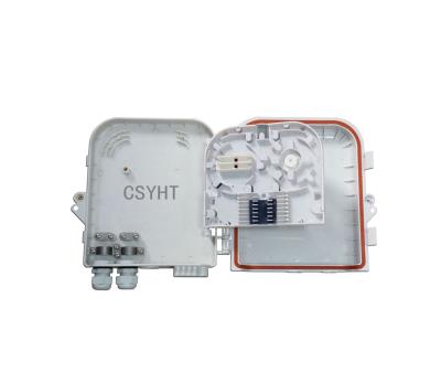 China 8 Fibers FTTH Fiber Optic Terminal Box ABS Plastic OTB-0208 Series Industry Standard for sale