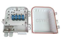 China Rainfall Resistant Fiber Optic Cable Junction Box 12 Ports ABS Plastic With Splitter for sale