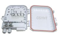 China Rainfall Resistant Fiber Optic Cable Junction Box 12 Ports ABS Plastic With Splitter for sale