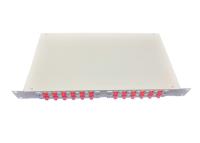 China Tiroire Optique Fixed Type 19 Inch Fiber Optic Patch Panel 24 Ports With SC FC ST LC Connector for sale