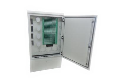 China Floor Standing Armoire de rue Fibre optique 576C 288C 144C 96C white grey color for sale