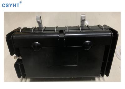 China Horizontal Fiber Optic Closure ABS Material IP65 Waterproof 3 In 3 Out Cable Port for sale