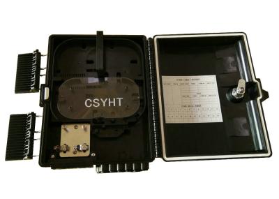 China FTTX ISO9001 12FO Fiber Optic Splice Box Plastic ABS 1x8 PLC for sale