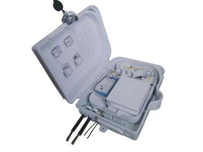 China Plastic Outdoor FTTH Fiber Optic Terminal Box 24 Core With Loaded Splitter Box for sale