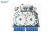 China Din Rail Mounted  FTTH Fiber Optic Terminal Box 6 12 Port With Duplex LC SC ST Adapter for sale