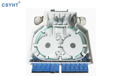 China Din Rail Mounted  FTTH Fiber Optic Terminal Box 6 12 Port With Duplex LC SC ST Adapter for sale