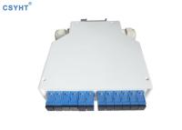 China Din Rail Mounted  FTTH Fiber Optic Terminal Box 6 12 Port With Duplex LC SC ST Adapter for sale