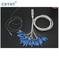 China FTTH FTTB FTTX Network Optical Digital Audio Cable Splitter PLC 1x2 Steel Tube for sale