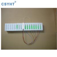 China Mini Steel Tube Type Fiber Optic PLC Splitter 0.9mm With LC ST FC Connector for sale