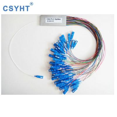 China PLC Fiber Optic Splitter Premium Gpon Epon SC APC Upc 1X2  1X16 1X64 Low Insertion Loss for sale