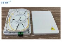 China 2 Ports ABS FTTH Fiber Optic Terminal Box Optic Face Plate Wall Socket For FTTH GPON for sale
