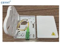 China 2 Ports ABS FTTH Fiber Optic Terminal Box Optic Face Plate Wall Socket For FTTH GPON for sale
