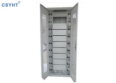 China 576 Cores FTTH Fiber Optical Distribution Network Cabinet Height 35U Front / Back Doors for sale