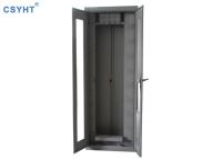 China 576 Cores FTTH Fiber Optical Distribution Network Cabinet Height 35U Front / Back Doors for sale