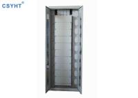 China 576 Cores FTTH Fiber Optical Distribution Network Cabinet Height 35U Front / Back Doors for sale
