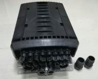 China Fiber Optic Wall Mounted Distribution Enclosure with 1x16 LGX Box Cassette Card Inserting PLC Splitter Module for sale