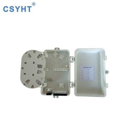 China 8 Core FTTH Fiber Optic Terminal Box Outdoor IP65 Waterproof Pole Mounted Optional for sale