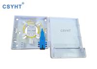 China 2 core ABS Fiber Rosetas fiber optic mini termination box wall socket faceplate ftth distribution box for sale