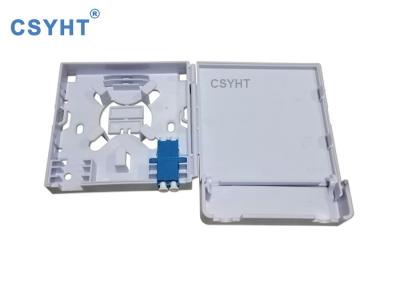 China 2 core ABS Fiber Rosetas fiber optic mini termination box wall socket faceplate ftth distribution box for sale
