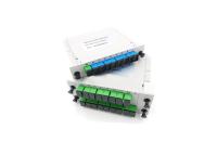 China Plastic ABS Cassette Splitters PLC à fibre optique 1x8 1x16 1x64 SC APC UPC Connector for sale