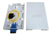 China 2 Core Indoor FTTH Fiber Optic Terminal Box With Sc Duplex Adapter CE Approval for sale