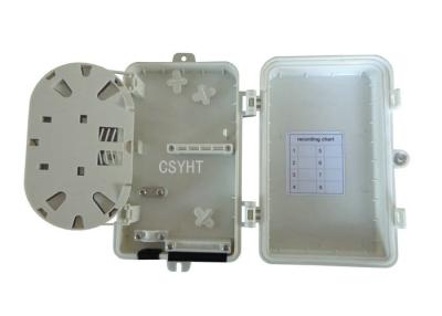 China Plastic Outdoor Fiber Optic Distribution Box Waterproof 1 In 4 Output Ports for sale