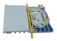 China ABS Plastic FTTH Fiber Optic Terminal Box 4 Cores Indoor Wall Mounted Durable for sale
