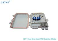 China 2x8 PLC IP65 Ftth Fiber Optic Termination Box With Lock for sale