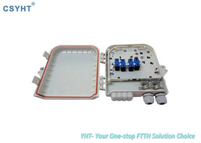 China Waterproof IP65 FTTH Fiber Optic Terminal Box Indoor 8 Cores ABS / PP Material for sale