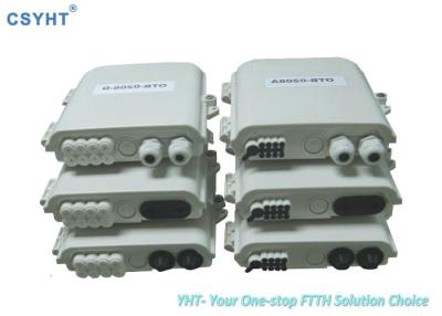 China 2x8 PLC IP65 Ftth Fiber Optic Termination Box With Lock for sale