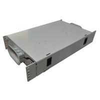 China 48 Ports Sliding Ffiber Optic Cable Patch Panel ODF 2U 19 Inch Rack Mount SC Adapter for sale