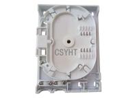 China Small Plastic Fiber Optic Termination Box 2 Port SC/UPC Simplex Wall Mounted for sale