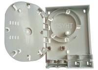 China Small Plastic Fiber Optic Termination Box 2 Port SC/UPC Simplex Wall Mounted for sale