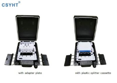 China Small Size FTTH Fiber Optic Terminal Box 8 Ports PP Impact Resistant Plastic for sale