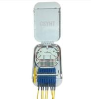 China 8 Core IP44 FTTH Fiber Optic Terminal Box SC Adapter Wall Mounted for sale