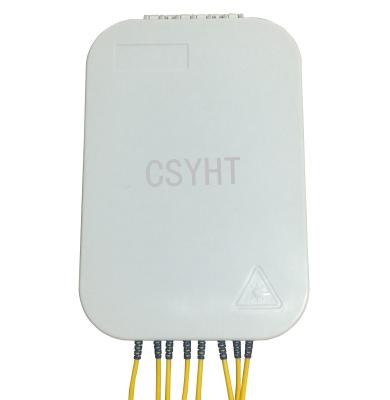 China 8 Core IP44 FTTH Fiber Optic Terminal Box SC Adapter Wall Mounted for sale