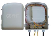 China 6 Cable Ports FTTH Fiber Optic Terminal Box ABS Plastic Indoor Wall Mounted for sale
