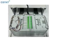 China PLC Spliter Fiber Optic Patch Panel 19'' Rackmount Splice Tray Sliding Type for sale